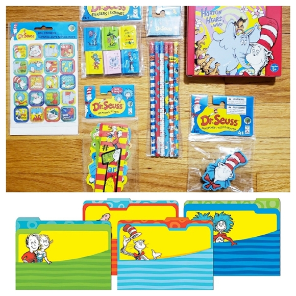 Dr. Seuss | Office | Dr Seuss School Supplies Nwt | Poshmark